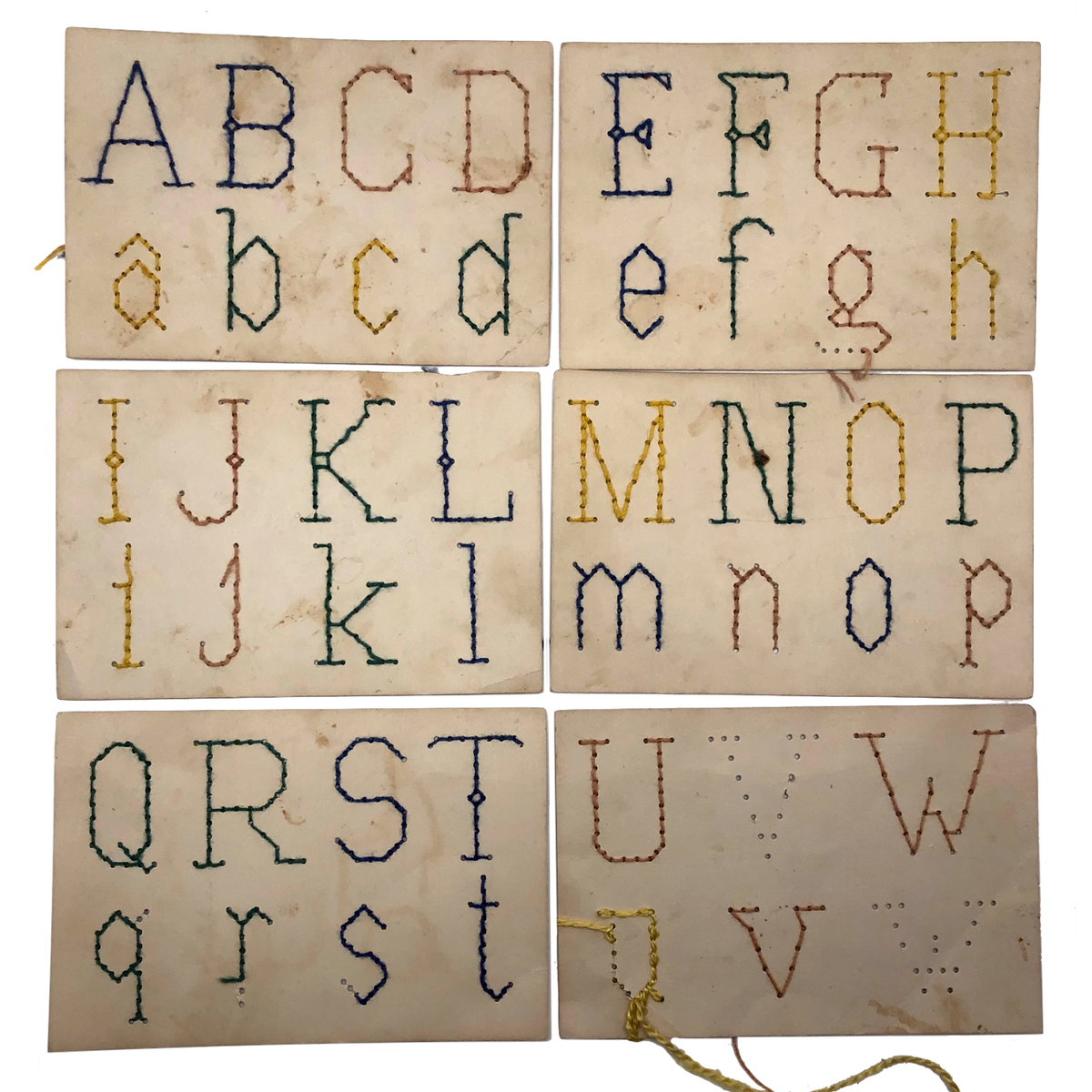 Early 20th C. Alphabet Sewing Cards – critical EYE Finds