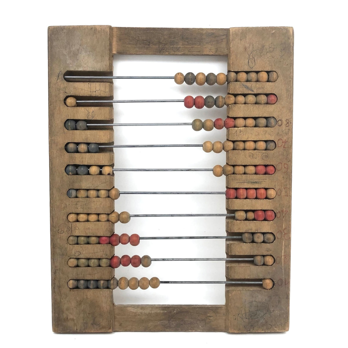 Extra Pretty and Nicely Designed Old Abacus with Hand-written Numbers ...