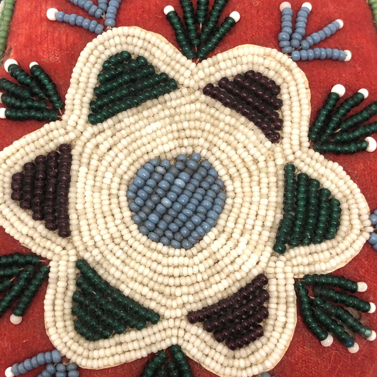 Fine Antique Seneca Native American Beaded Six Lobe Pin Cushion ...