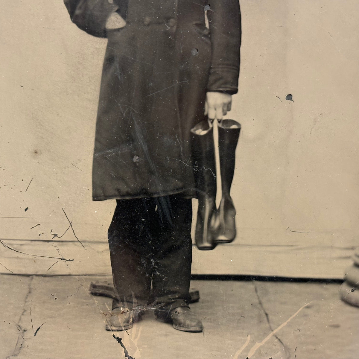 Man with Cigar and Rubber Boots (and Hand in Pocket and Lonely Column ...