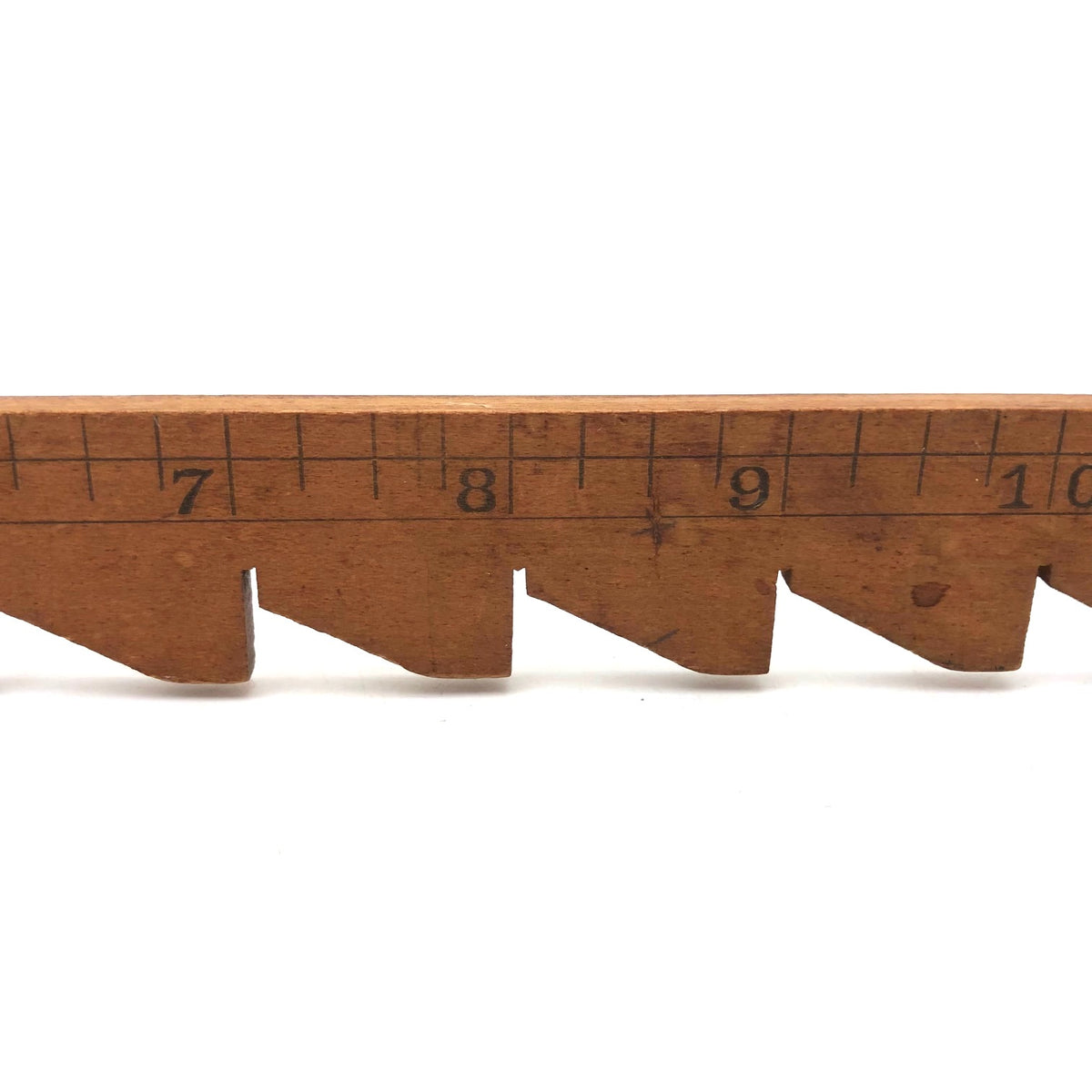 Earliest Tremy's Notched Dressmaker's Ruler with Handwritten Last Inch ...