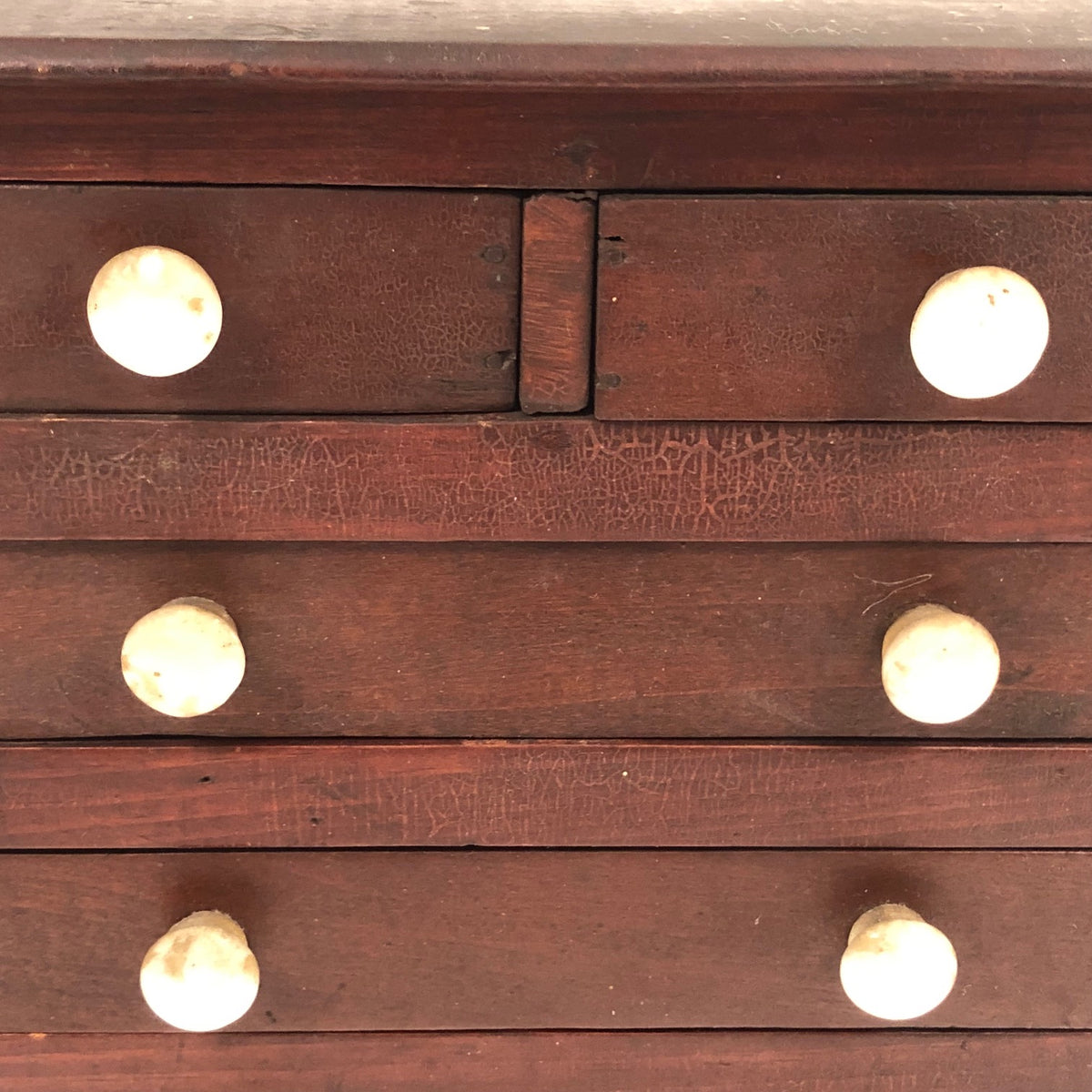 Very Handsome Antique Cigar Box Wood Chest with Alligatoring – critical ...
