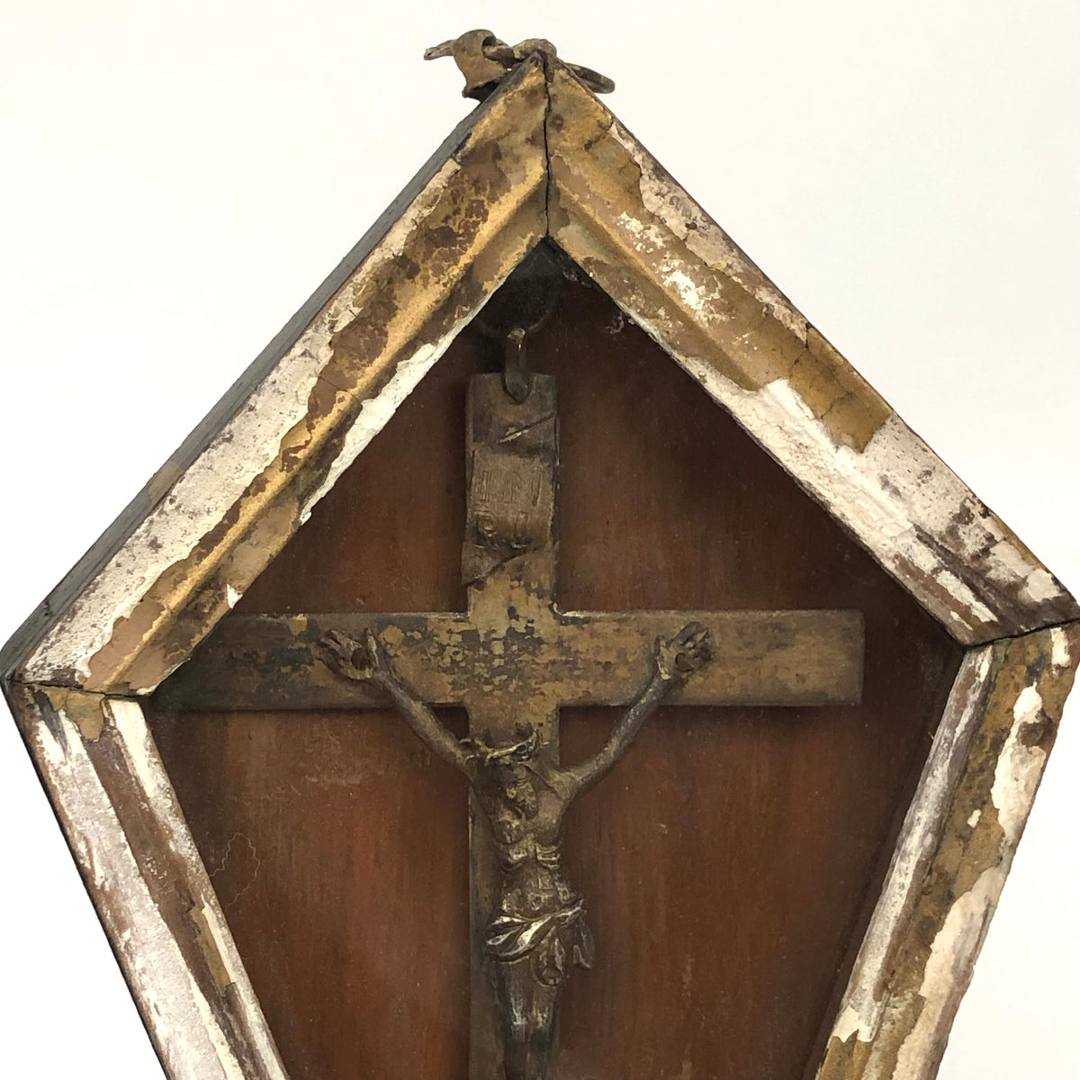 SOLD Very Holy! 19th C.Crucifix in Marvelous Gilded Shadow Box ...