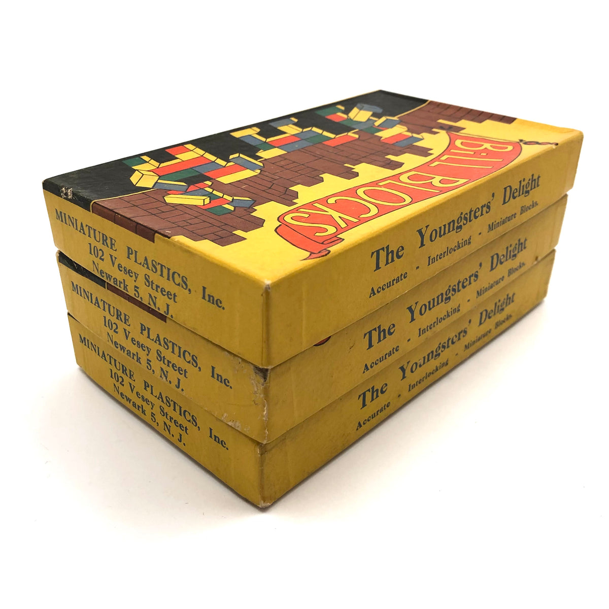 Super Scarce and Very Excellent Vintage "Bill Blocks" (3 Varied Boxes ...