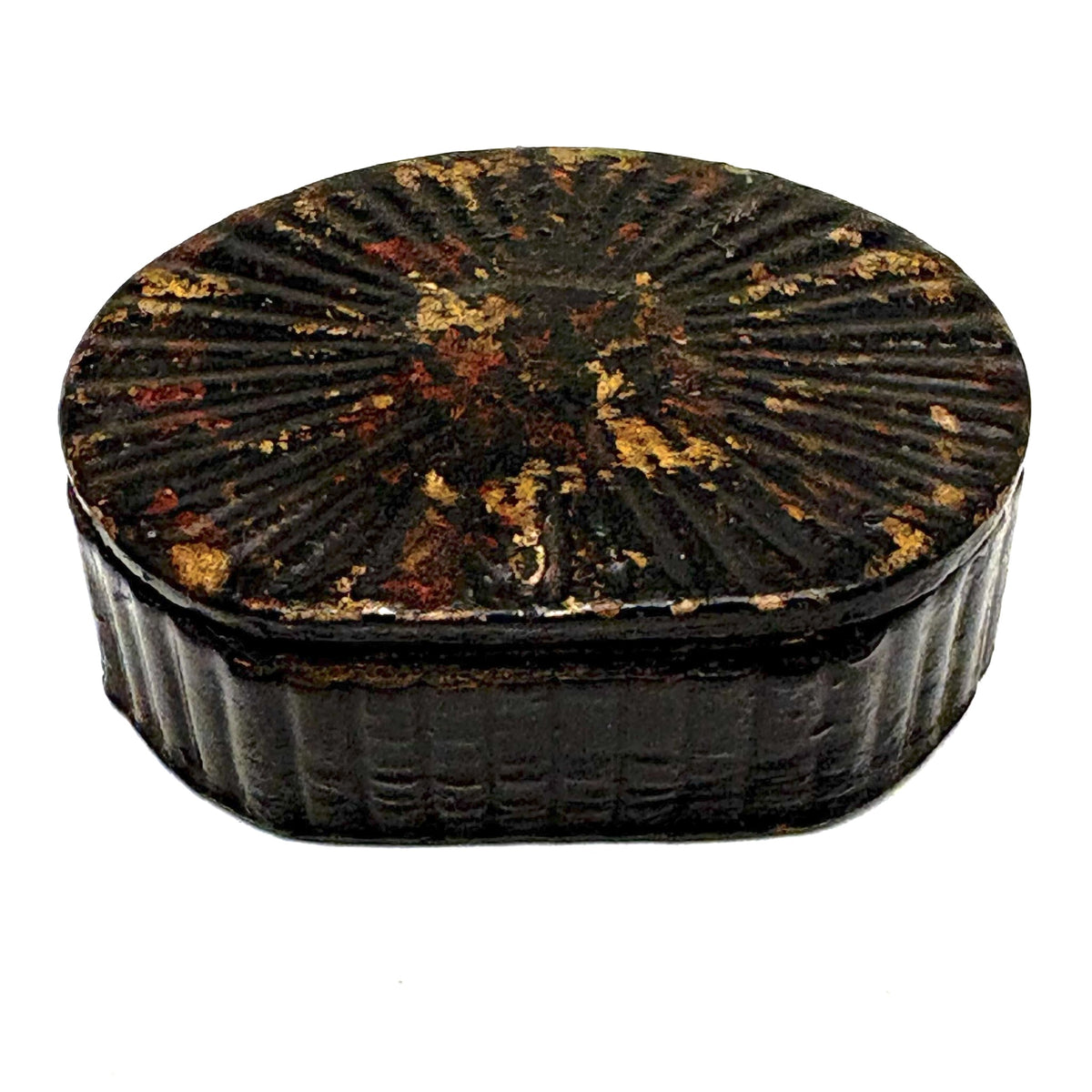 Earlyish 19th Century Lacquered Snuff Box in Tortoiseshell Paint ...