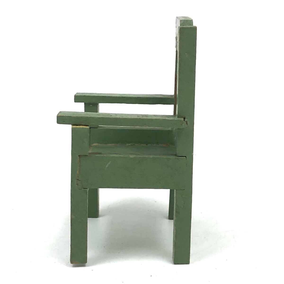 Sharp Looking C. 1920s German Green and Gold Miniature Chair – critical ...