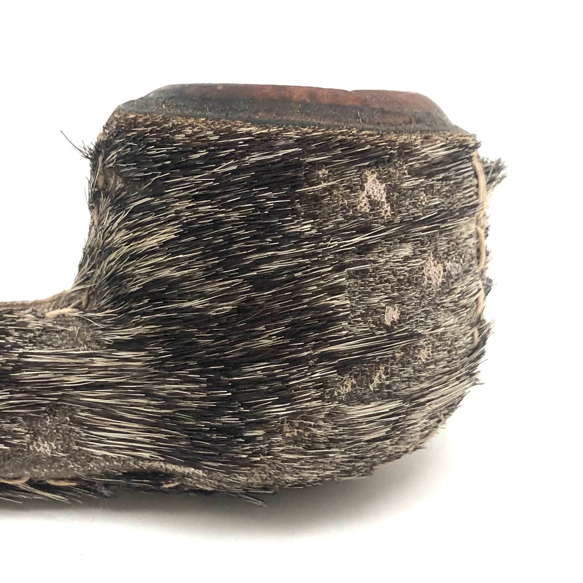 Surreal-esque Hand-stitched Seal Fur Wrapped Pipe, Presumed Inuit ...