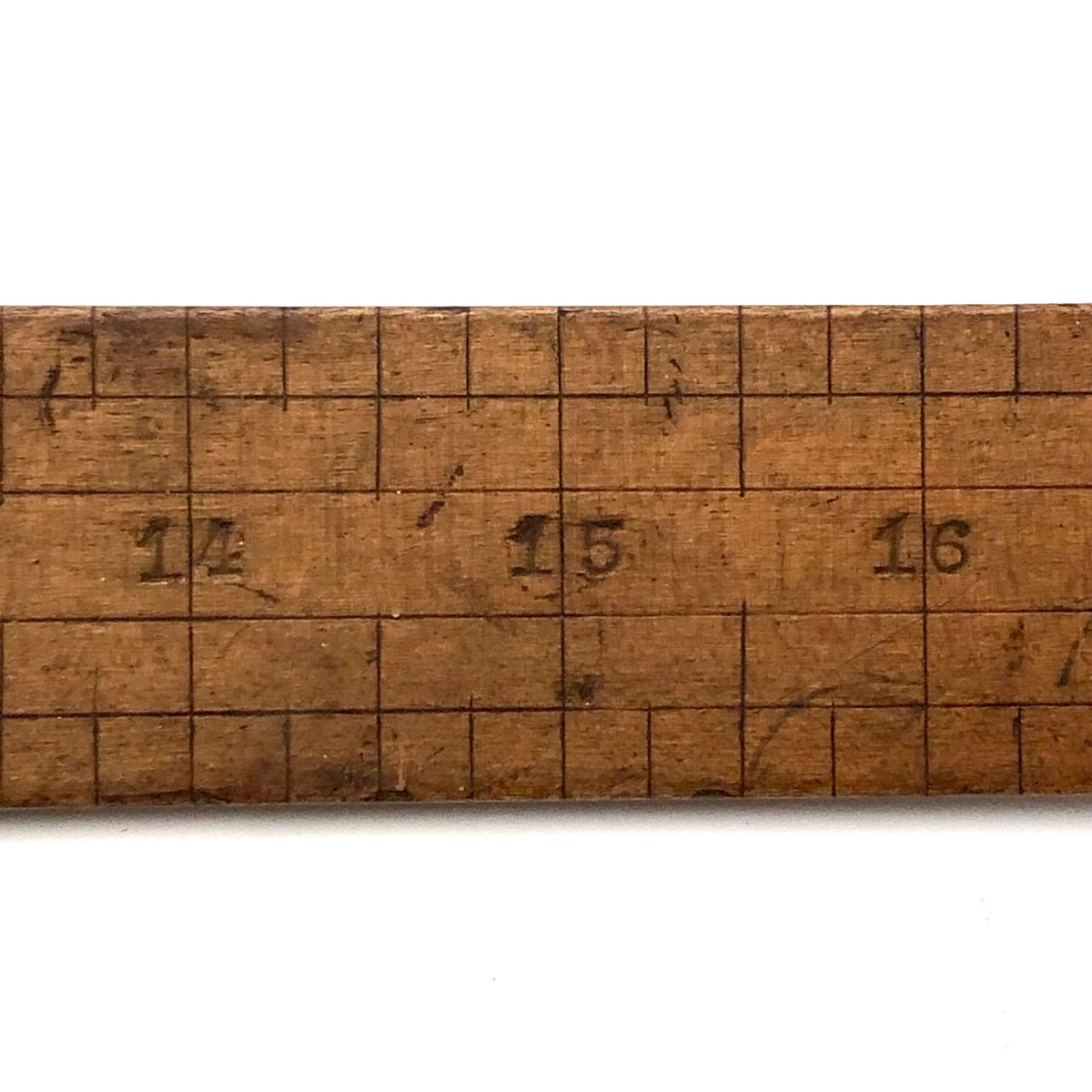 Great Old Handmade 24 Inch Double Sided Ruler with Brass Ends ...