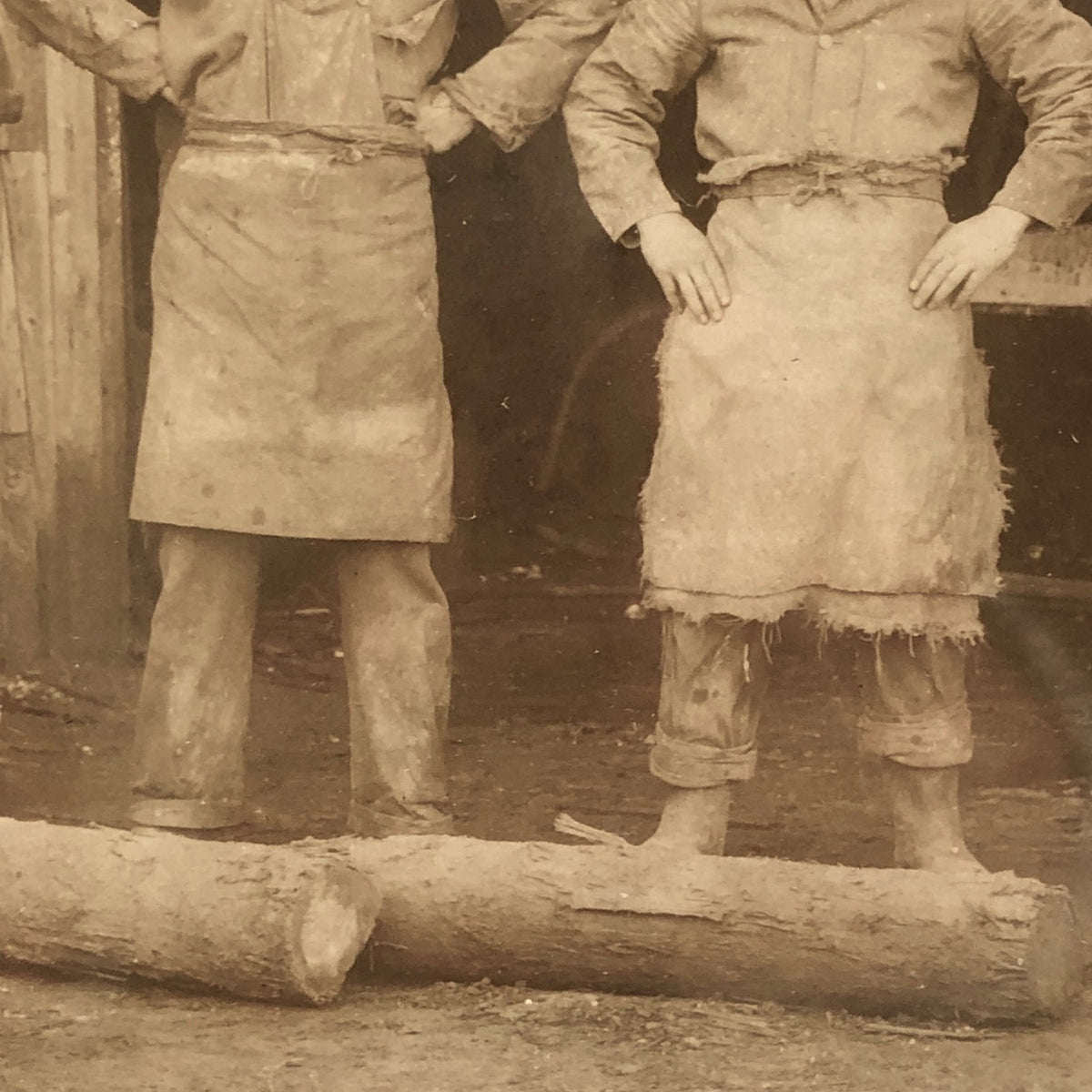 Antique Occupational Photograph of Saw Mill Workers in Presumed Sawyer ...