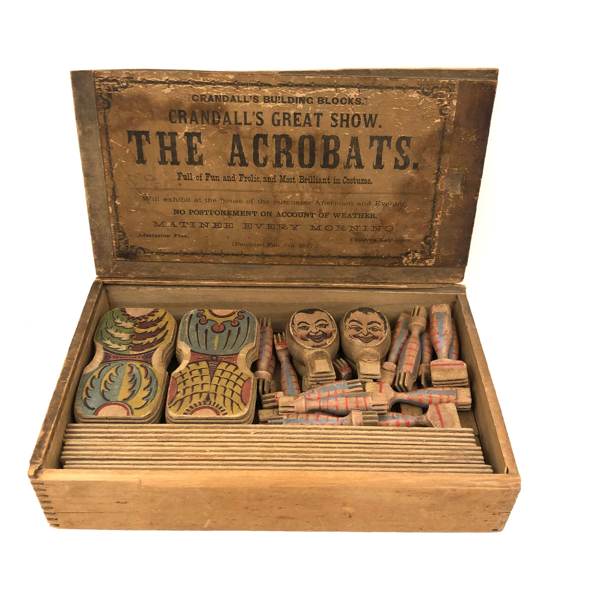 Rare and Brilliant! 1867 Crandall's Acrobats (Set of Four) in Original ...