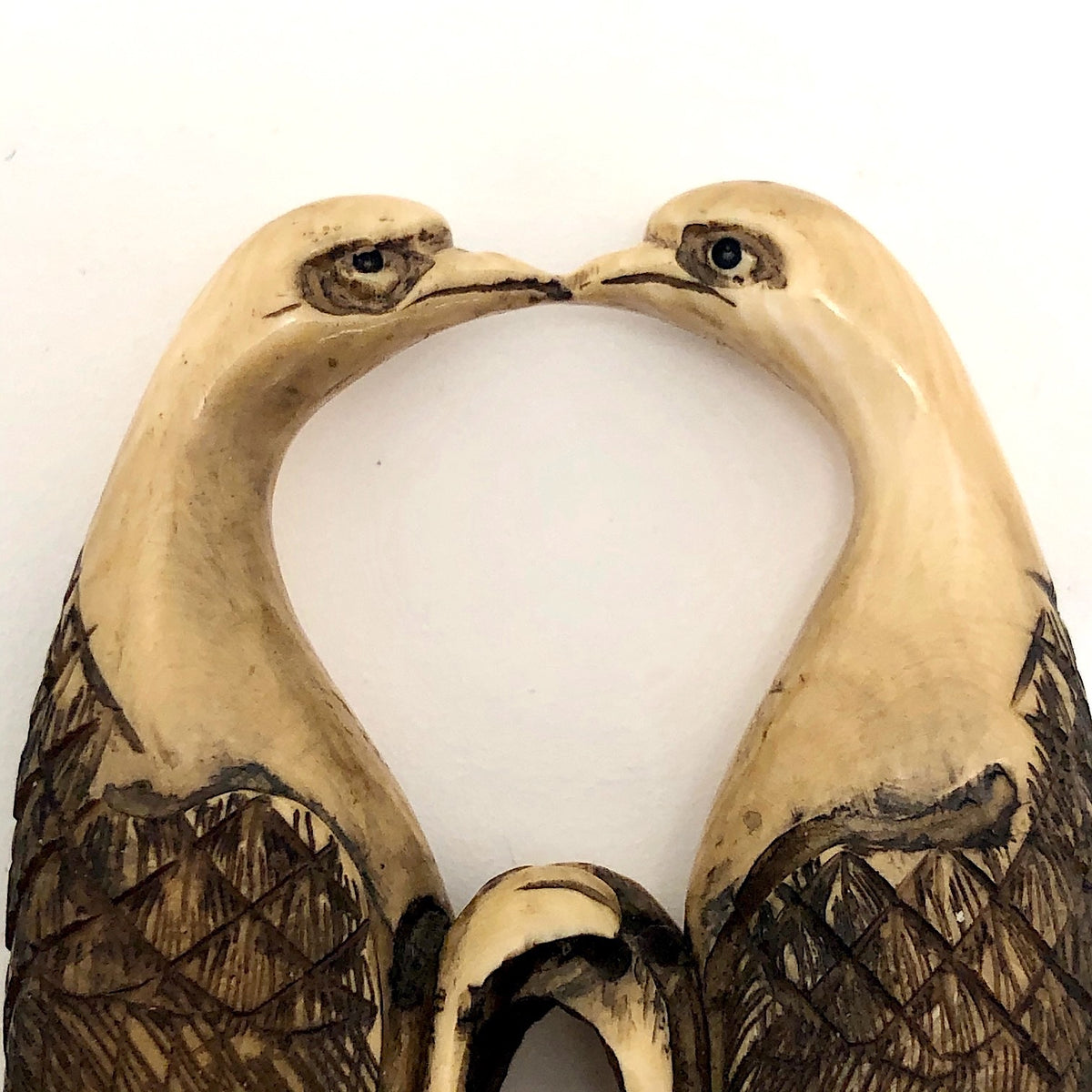 Japanese Netsuke with Pair of Perched Birds – critical EYE Finds