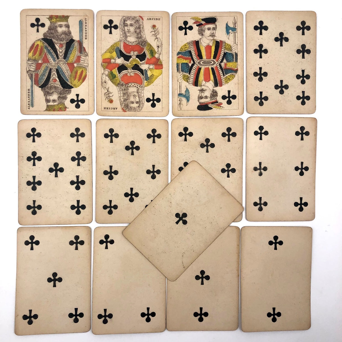 Beautiful Antique Swedish Playing Cards, c1893, Complete 52 Card Deck ...