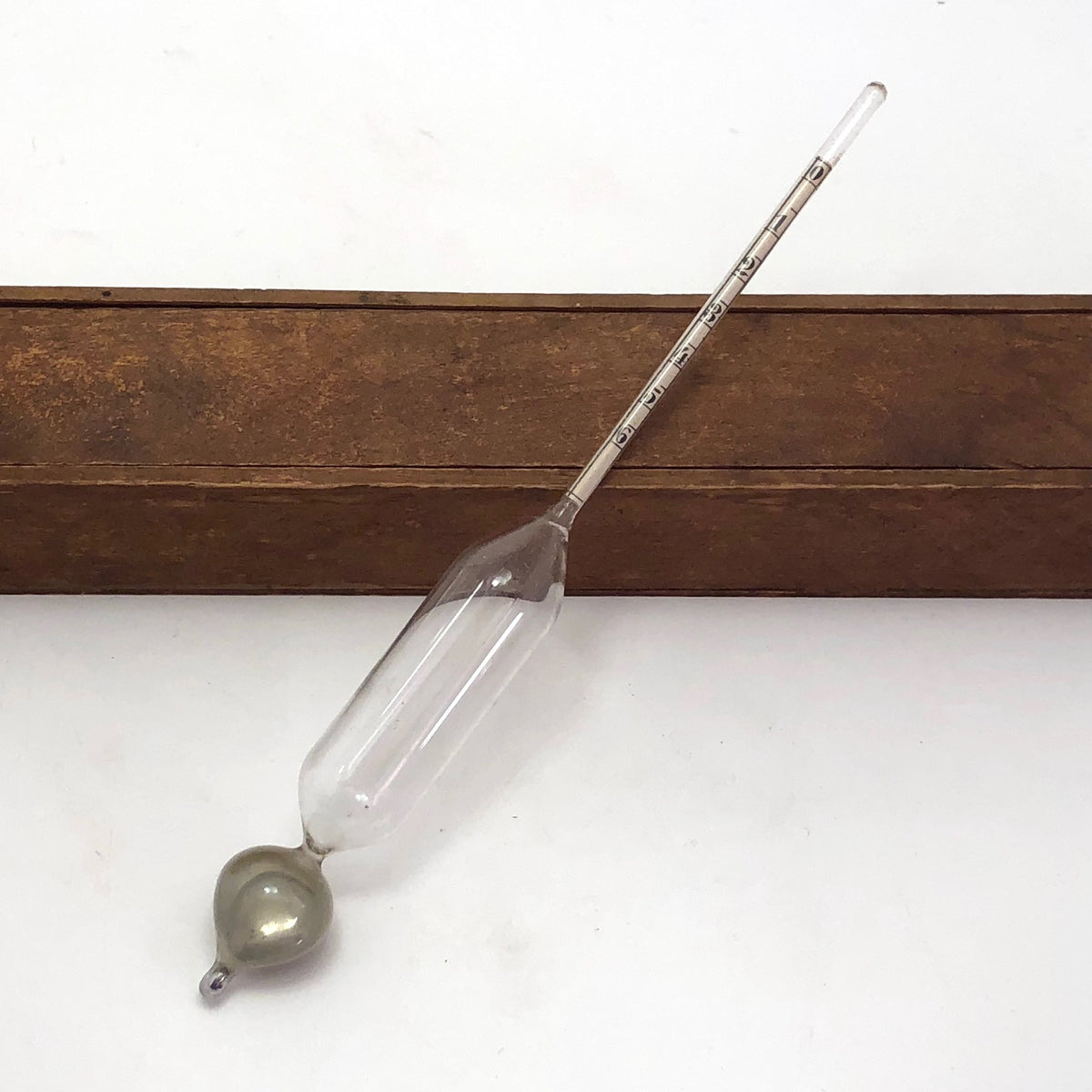 Glass and Mercury Antique Hydrometer in Original Wooden Box – critical ...