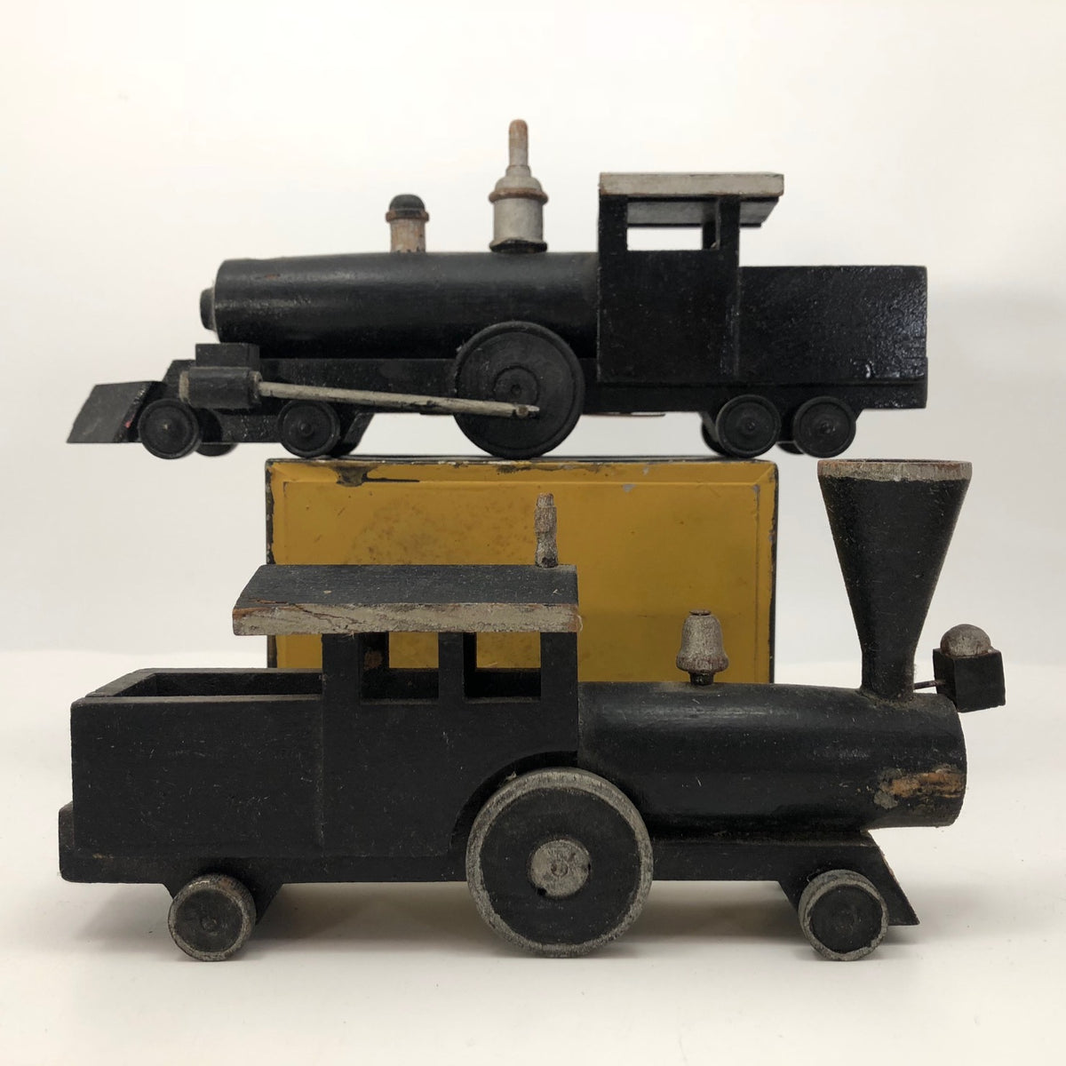 Antique Strombecker Wooden Train Set - Four Locomotives Plus Eight Car ...