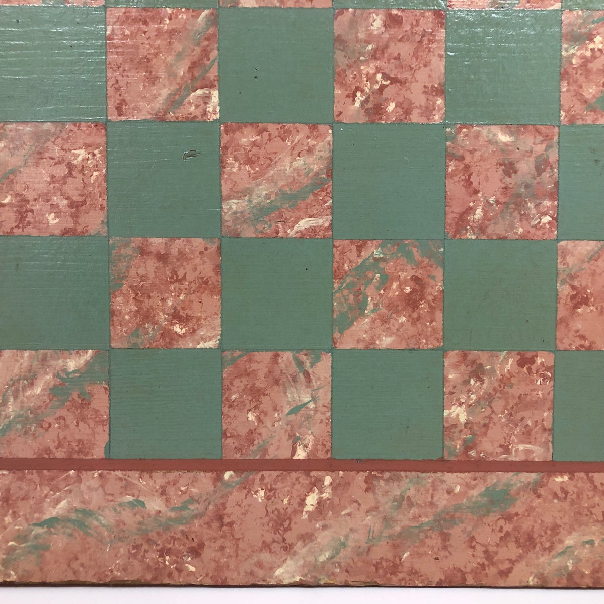 Fun, Very 1980s Sponge Painted Wooden Checkerboard – critical EYE Finds