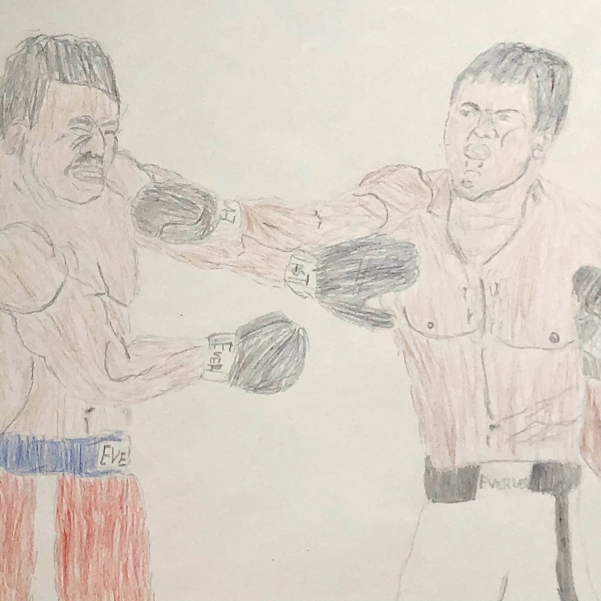 Boxing Match Drawing, Second Batch, Drawing 2 – critical EYE Finds