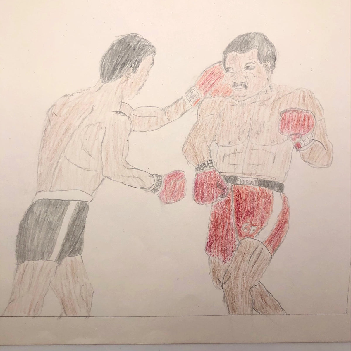 Boxing Match Drawing, Second Batch, Drawing 3 – critical EYE Finds