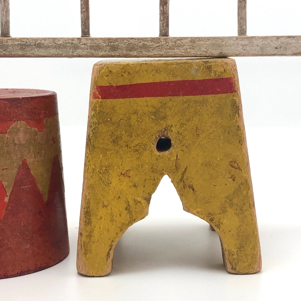 Schoenut "Humpty Dumpty Circus" Wooden Ladder, Stool and Pedestals ...
