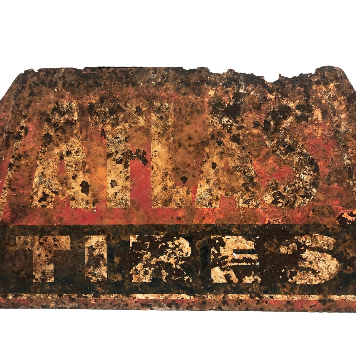 Much Eroded Old Atlas Tires Sign – critical EYE Finds