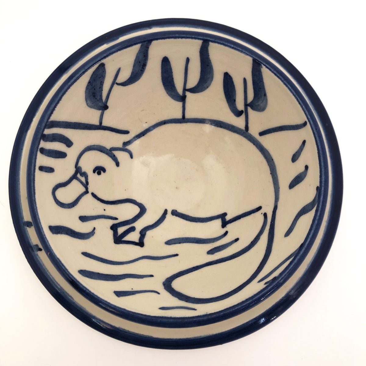 Emily Stackman Australia Studio Pottery Platypus Plate and Bowl ...