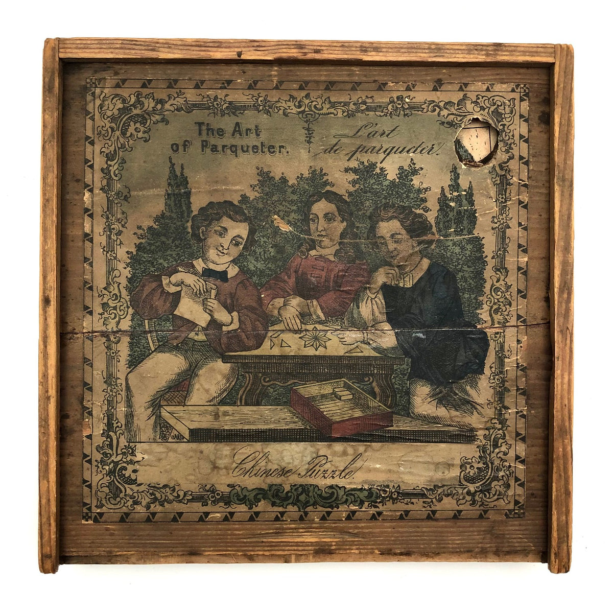 Gorgeous Double Layer Victorian Parquetry Puzzle in Original Box with ...