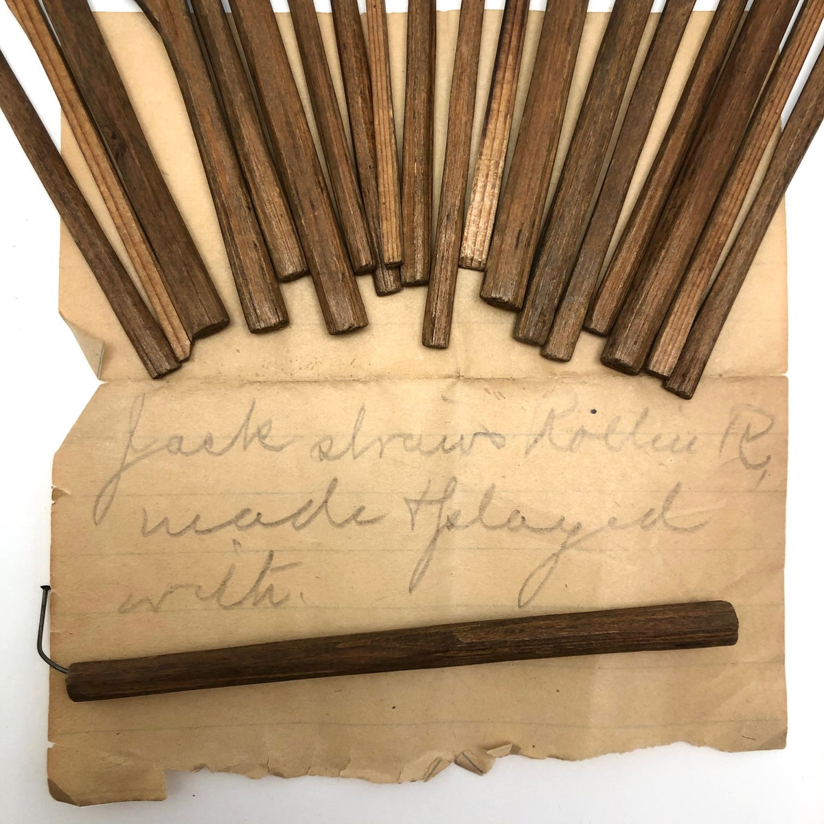 Rustic Old Hand-carved Wooden Jackstraw Set Made by Rollin! – critical ...