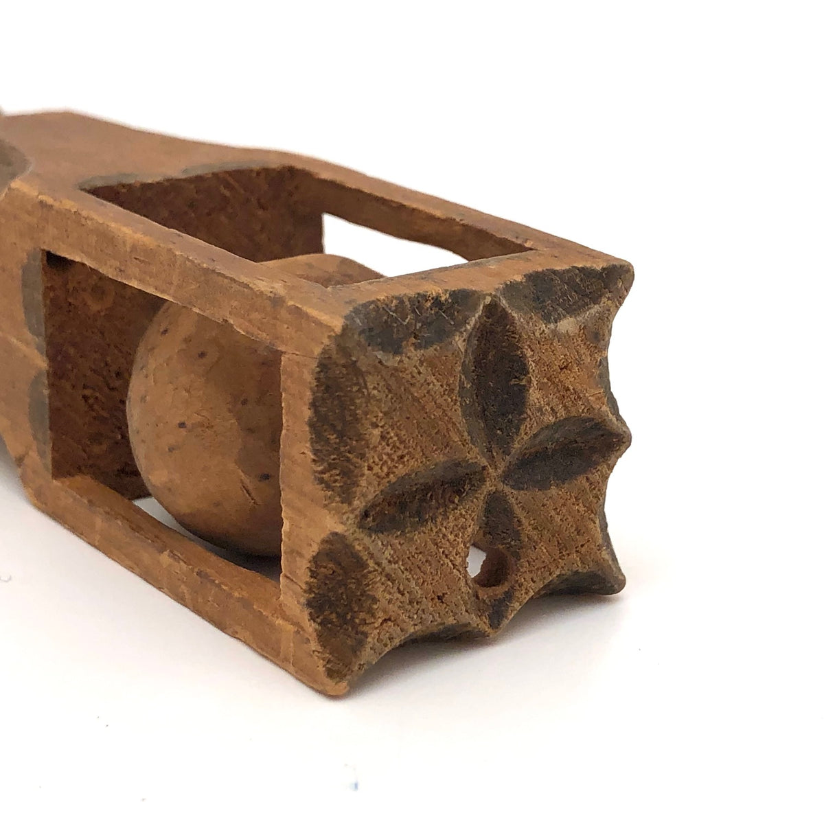 Lovely Old Ball in Cage Whimsy Rattle with Fancy Underside – critical ...