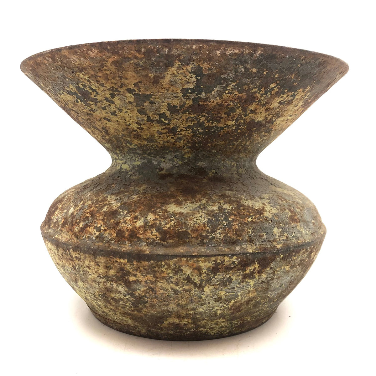 Old (Previously Enameled) Cast Iron Spittoon with Great Rusty Surface ...