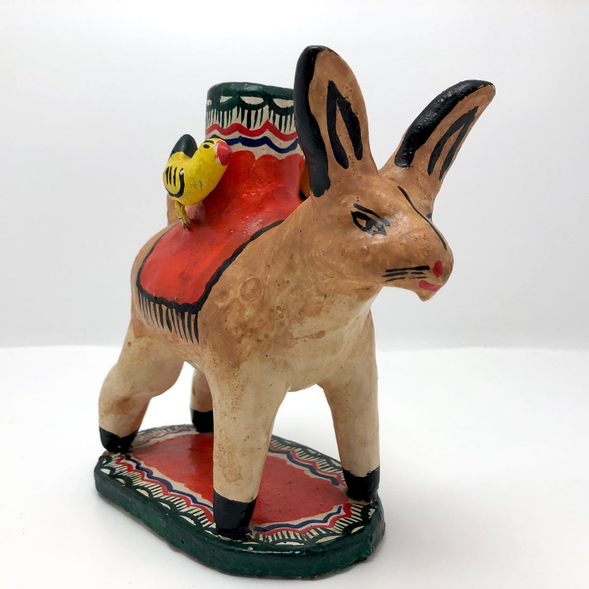 Mexican Folk Art Hare with Birds Candleholder – critical EYE Finds
