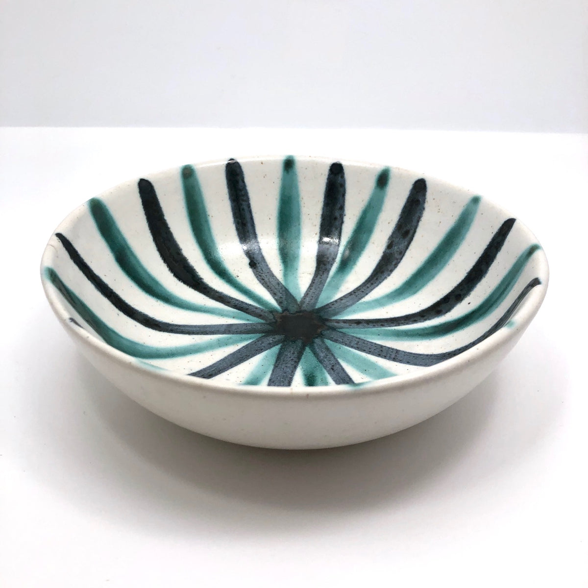 Mid-Century Studio Pottery Bowl with Radial Design, Presumed Frank Man ...