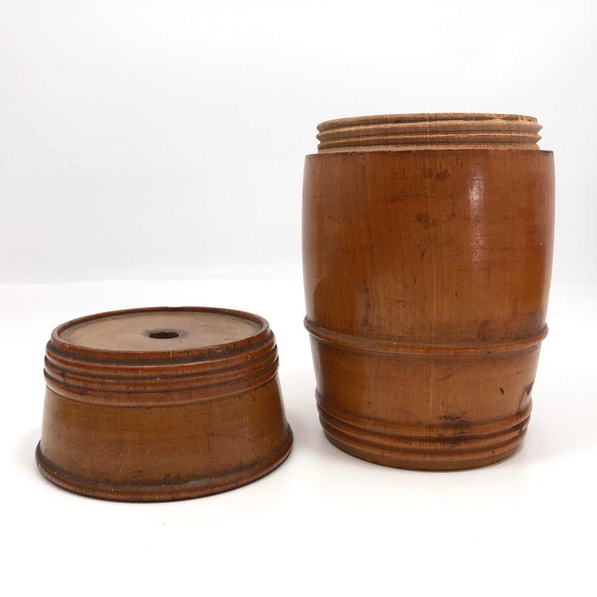 Barrel Shaped Large Treen String Holder – critical EYE Finds