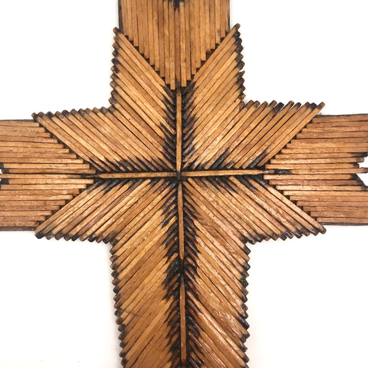 Old Tramp Art Matchstick Cross – critical EYE Finds