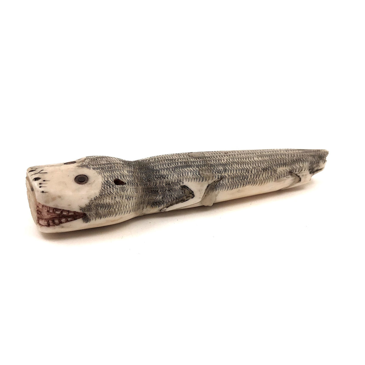 Amazing Alaskan Inuit Scrimshawed Creature with Tiny Legs (and Some Lo ...